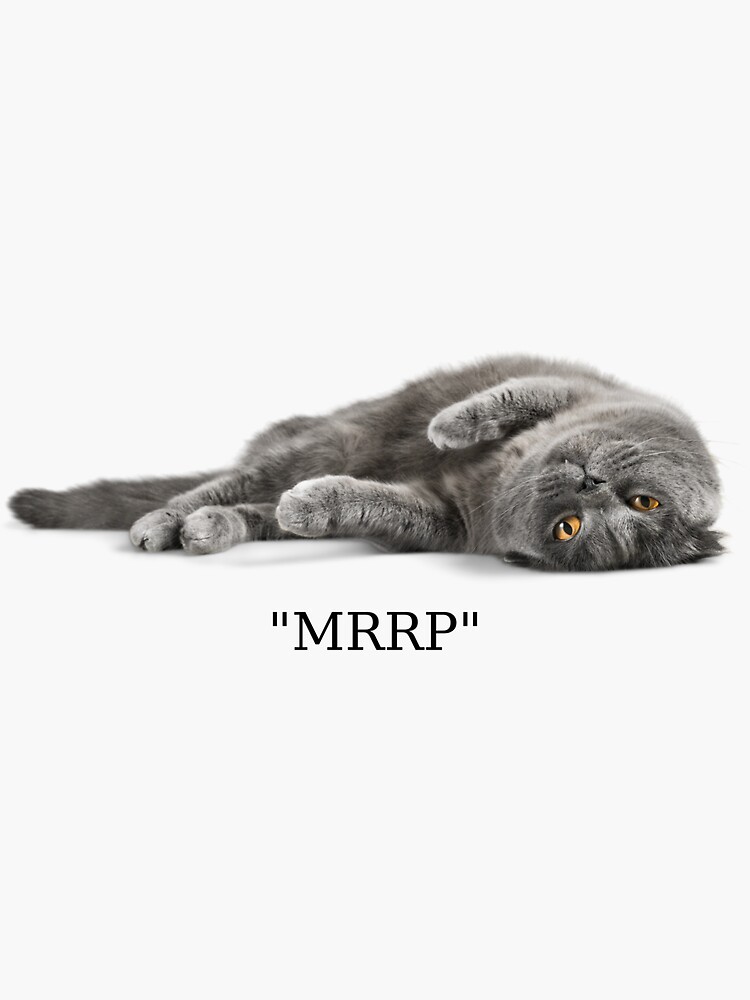 "Mrrp Cat " Sticker for Sale by categoryrequest | Redbubble