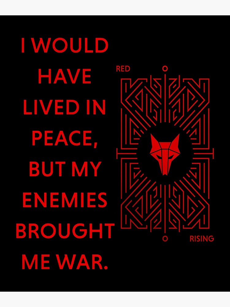 "Red Rising" Poster for Sale by Game911 | Redbubble