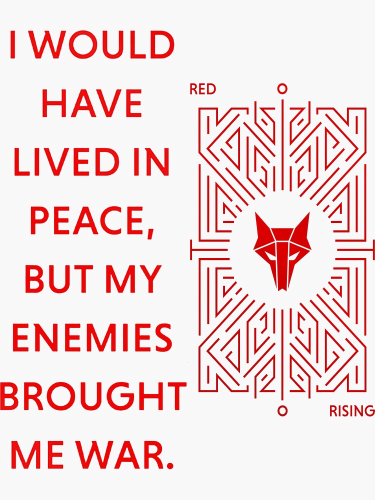 "Red Rising" Sticker for Sale by Game911 | Redbubble