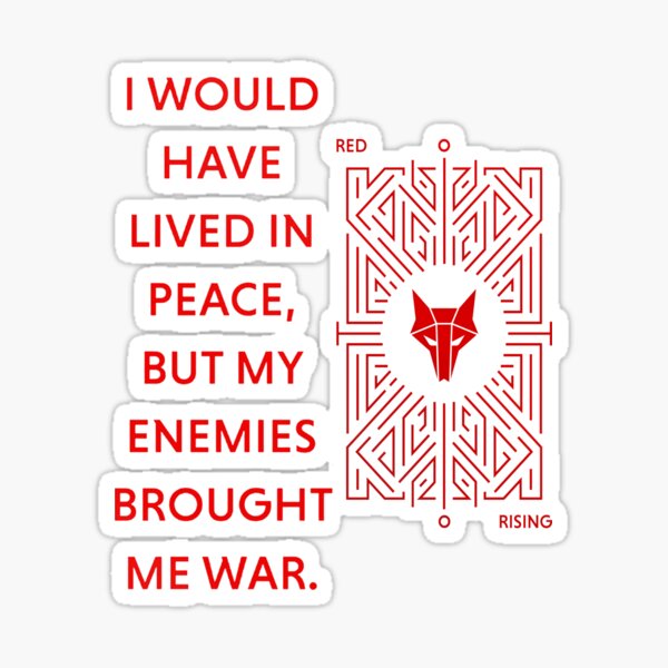 "Red Rising" Sticker for Sale by Game911 | Redbubble