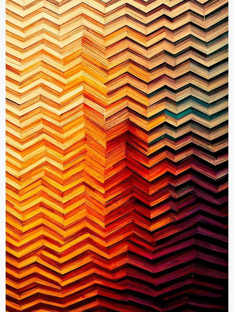 "Zig-zag" Poster for Sale by ImmersiveArts | Redbubble