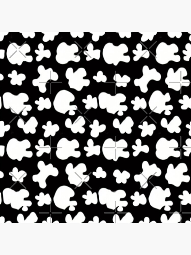 "White Blobs With Black Background" Sticker for Sale by KayLadyBug ...