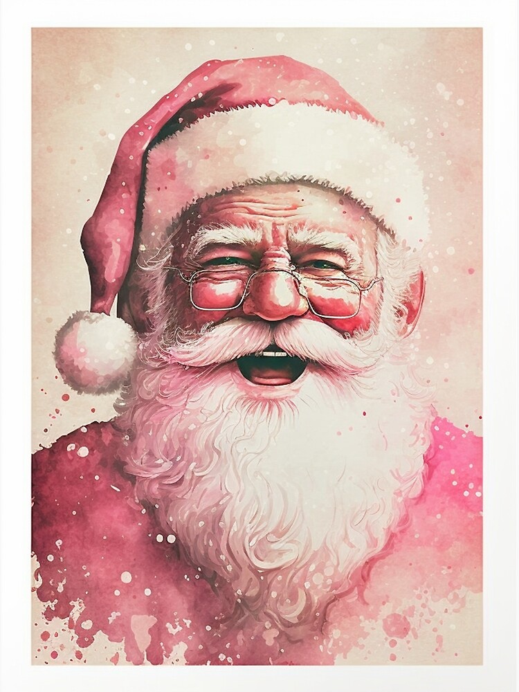 Poster « 05 Père Noël rétro vintage », par printiesart | Redbubble