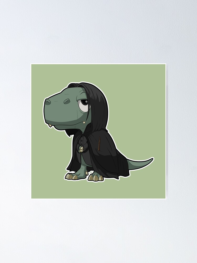 "Dino wizard teacher" Poster for Sale by DinoTropolis | Redbubble