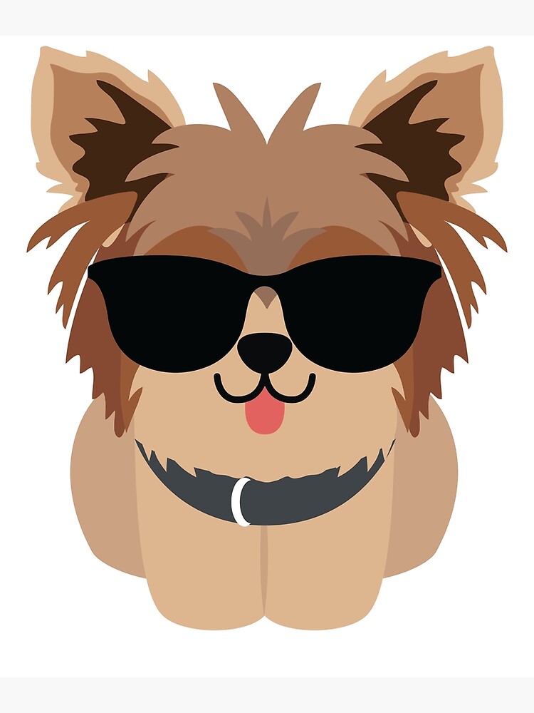 "Yorkshire Terrier Emoji " Poster by HippoEmo | Redbubble