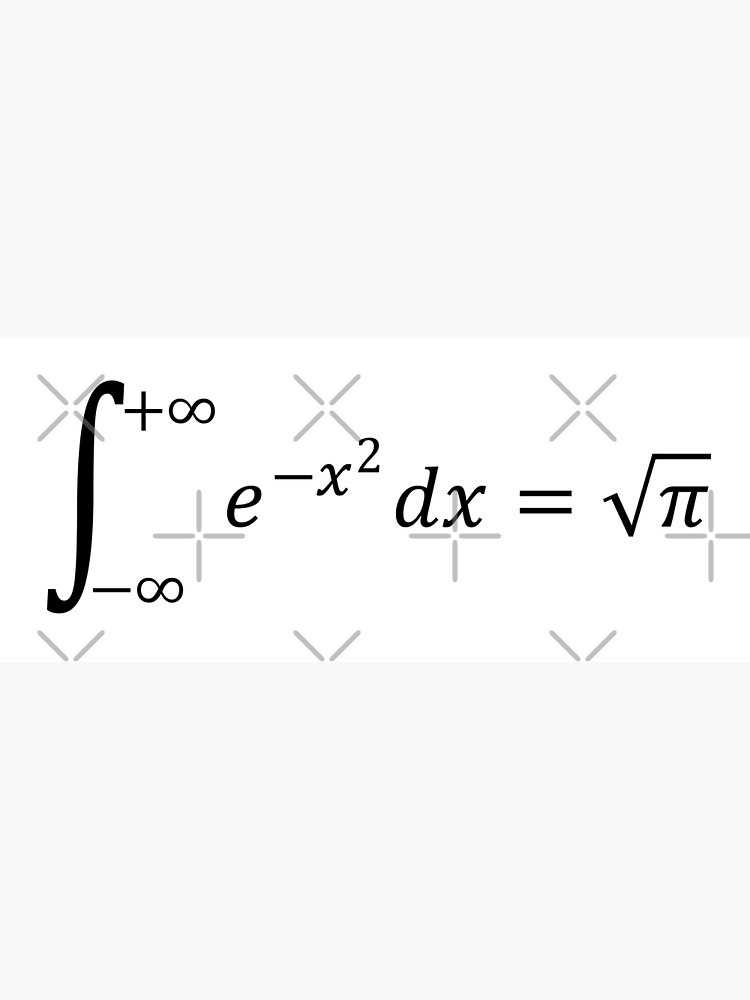 "Math Equations: Gaussian Integral - Math And Calculus Basics" Poster ...
