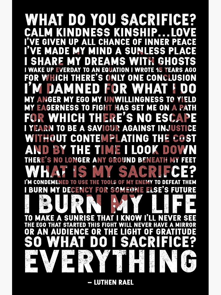 "Luthen's Speech" Poster for Sale by AndrewKwanArt | Redbubble