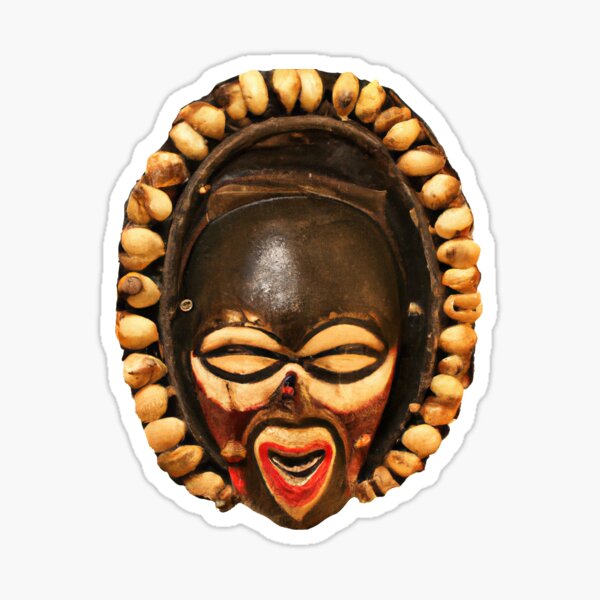 "African Dan Tribal Mask" Sticker for Sale by NaomiGTZP | Redbubble