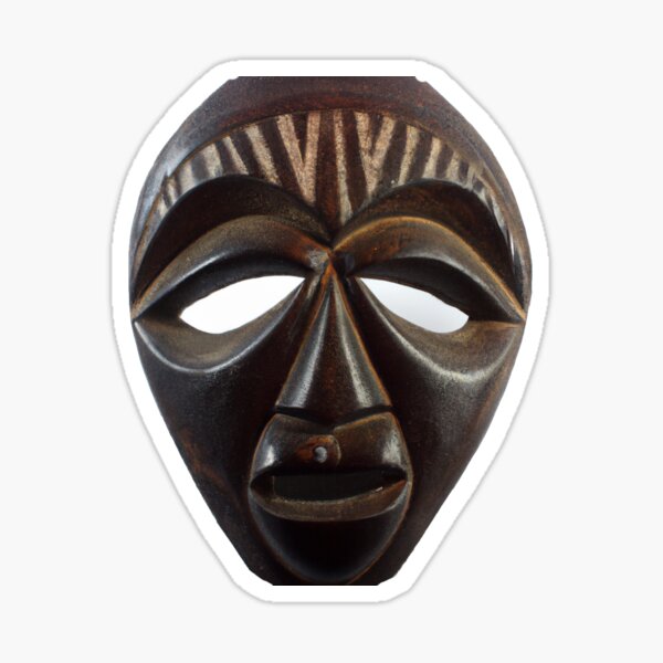 "African Dan Tribal Mask" Sticker for Sale by NaomiGTZP | Redbubble