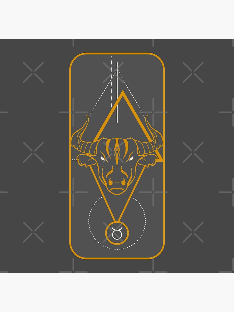 "Taurus zodiac - geometry style" Poster for Sale by Jokel-art | Redbubble