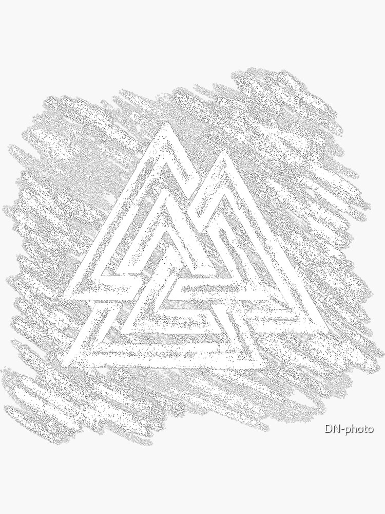 "Copie de valknut" Sticker for Sale by DN-photo | Redbubble
