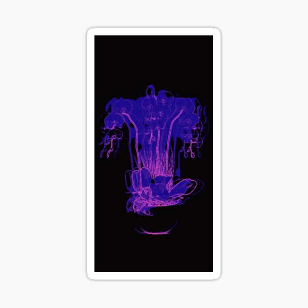 "Purple Distorted Orchid" Sticker for Sale by karladevides | Redbubble
