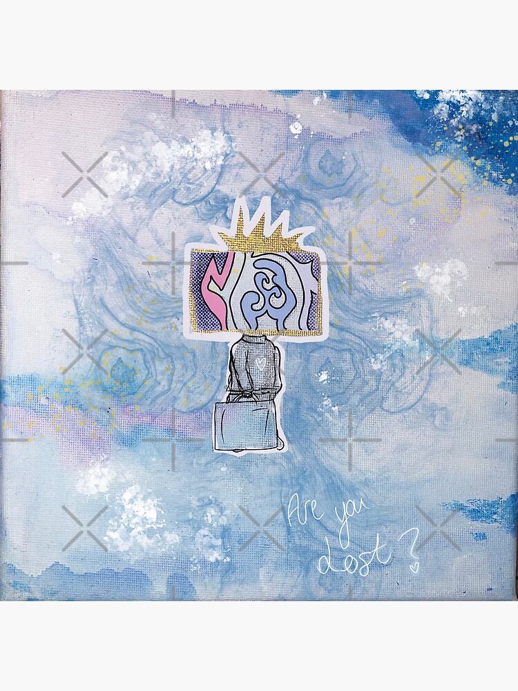 "Are you lost abstract art" Poster for Sale by fred-the-muppet | Redbubble