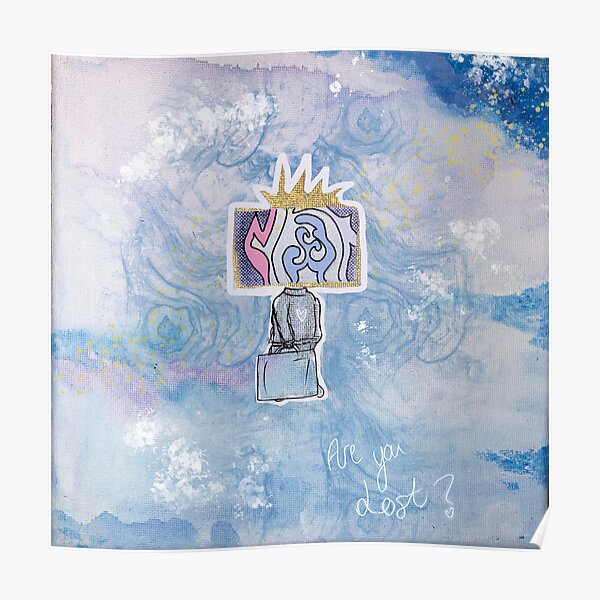 "Are you lost abstract art" Poster for Sale by fred-the-muppet | Redbubble