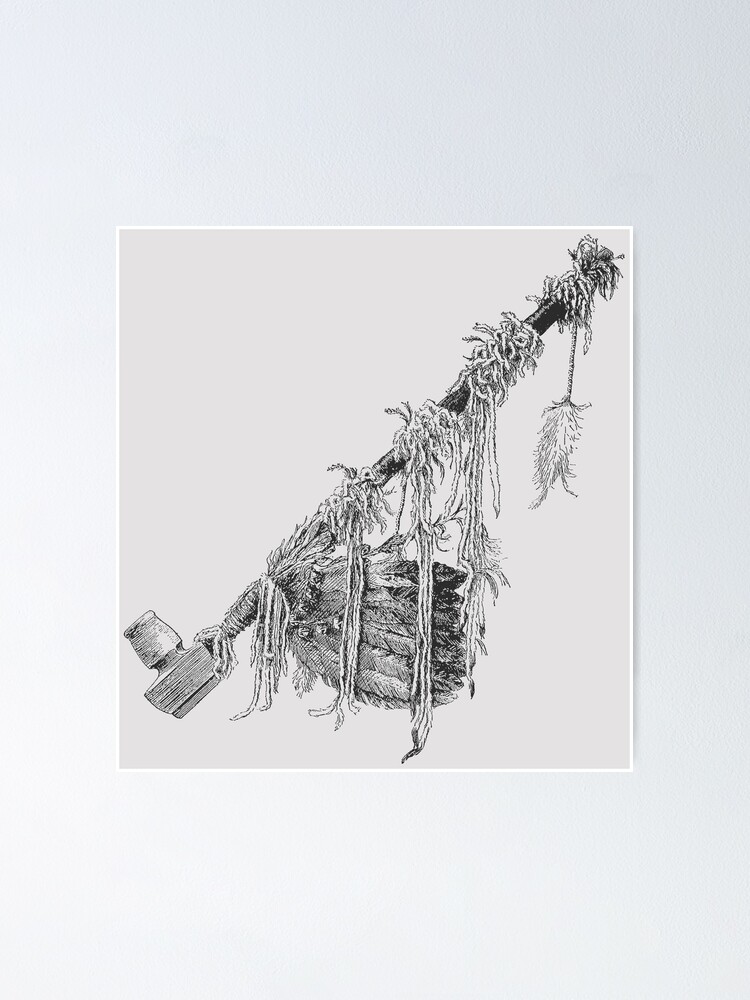 "Native American Sacred Peace Pipe" Poster for Sale by Chocodole ...