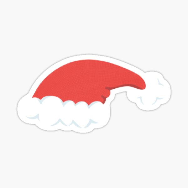 "Santa Claus Hat Pattern" Sticker for Sale by Weremoose | Redbubble