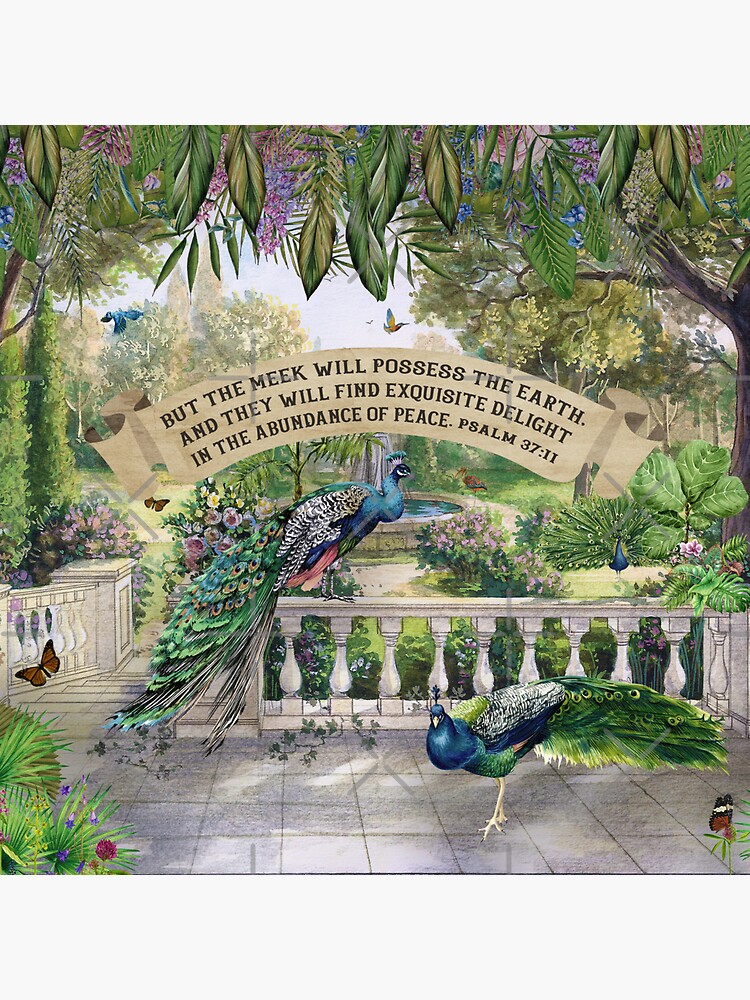 "PSALM 37:11" Sticker for Sale by JenielsonDesign | Redbubble