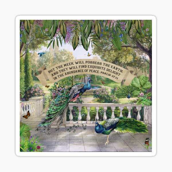 "PSALM 37:11" Sticker for Sale by JenielsonDesign | Redbubble
