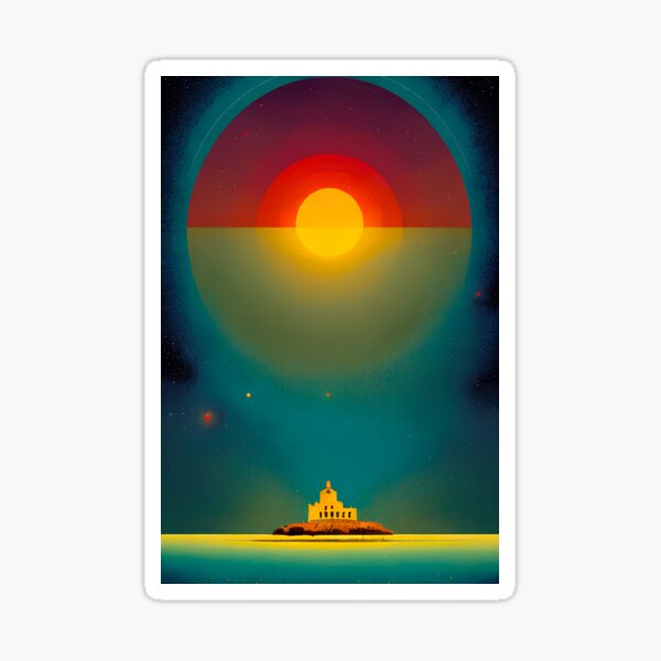 "Calm Night At The Fort" Sticker for Sale by BorisDavonte | Redbubble