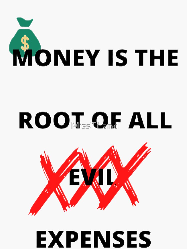 "Money quote" Sticker for Sale by MissTLand | Redbubble