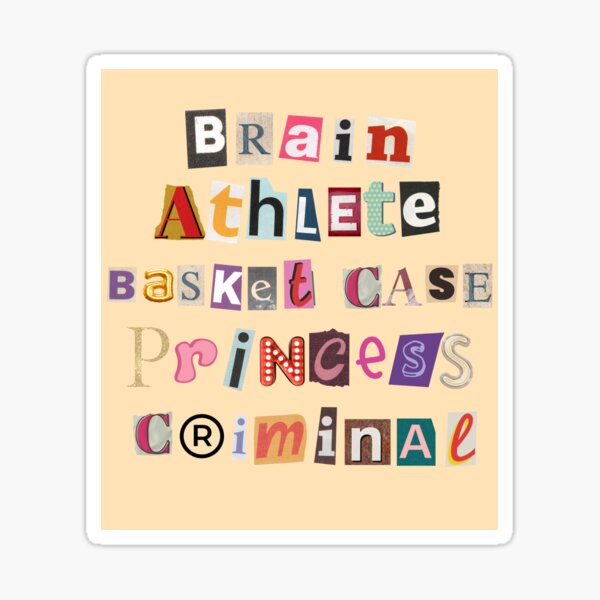 "Brain Athlete Basket Case Princess Criminal Breakfast Club Print ...
