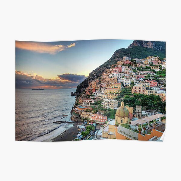 "Italy, Amalfi Coast, Positano" Poster for Sale by ryanfletche | Redbubble