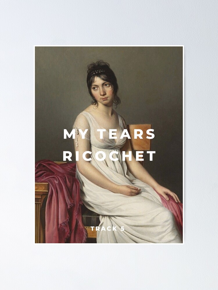 "Taylor Swift My tears ricochet Folklore" Poster for Sale by p20designs ...