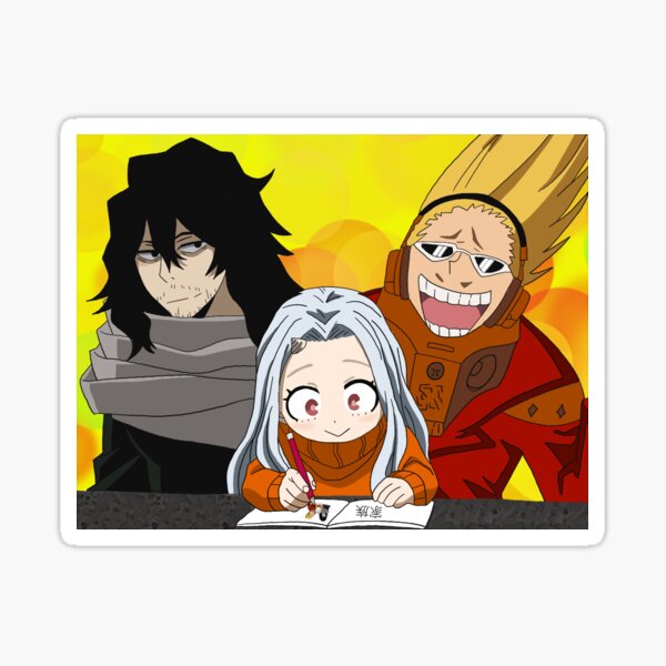 "Erasermic and Eri" Sticker for Sale by OdysseysMuse | Redbubble