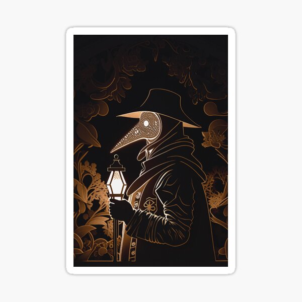 "Plague Doctor" Sticker for Sale by GlibDoktor | Redbubble