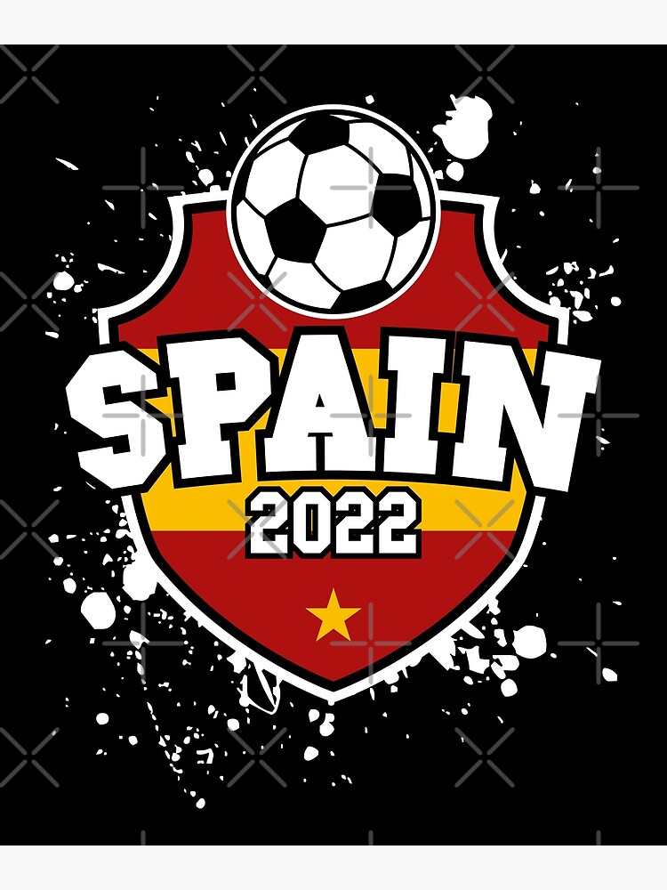 Lámina fotográfica «Camiseta de fútbol de España de fútbol de bandera ...