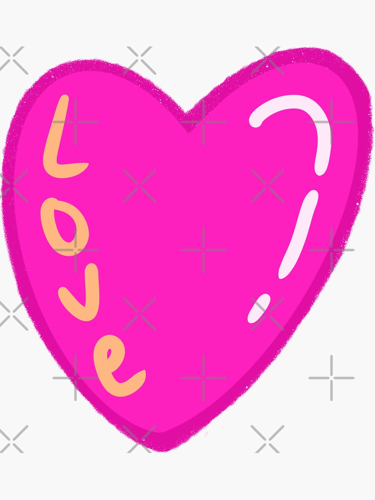 "Simple love heart" Sticker for Sale by LilyDesigned | Redbubble