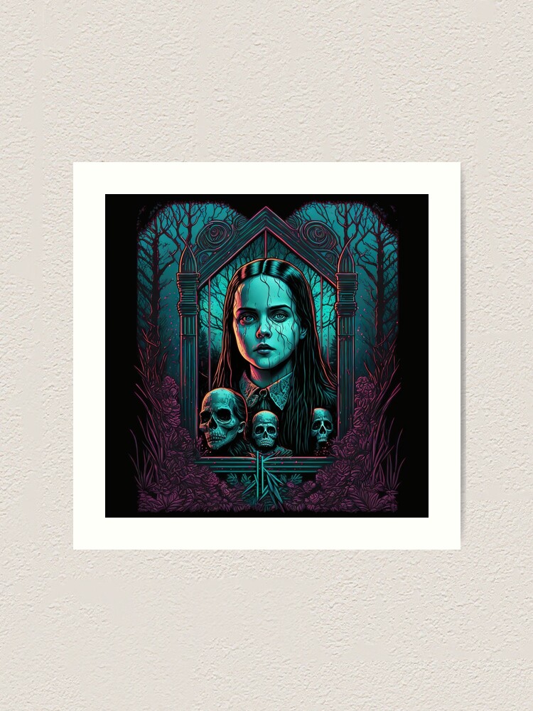 "Wednesday Addams Portrait" Art Print for Sale by HenisonHorror | Redbubble