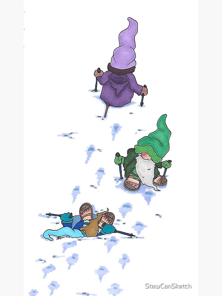 "Snowshoeing Hobb Nobbs 25 Days of Hobb Nobbs 2022" Sticker for Sale by ...