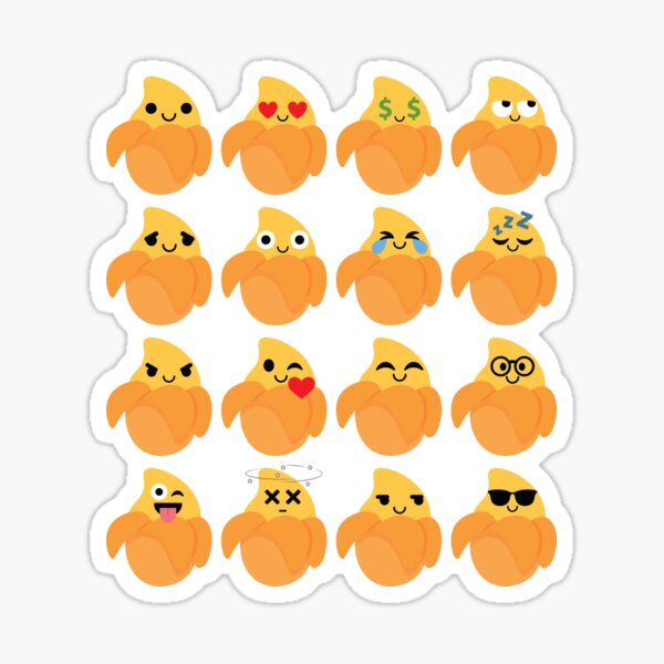 "Mango Emoji " Sticker by HippoEmo | Redbubble