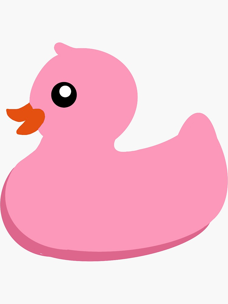 "Light pink rubber ducky " Sticker for Sale by lakenney97 | Redbubble