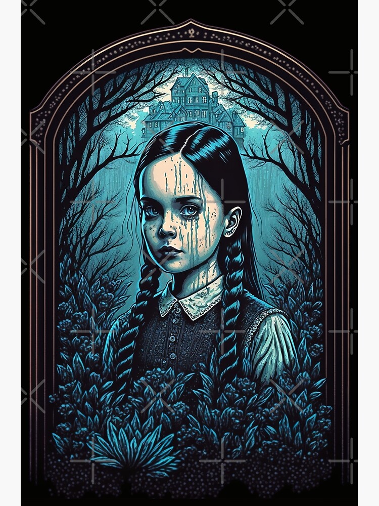 "Wednesday Addams Poster" Poster for Sale by HenisonHorror | Redbubble