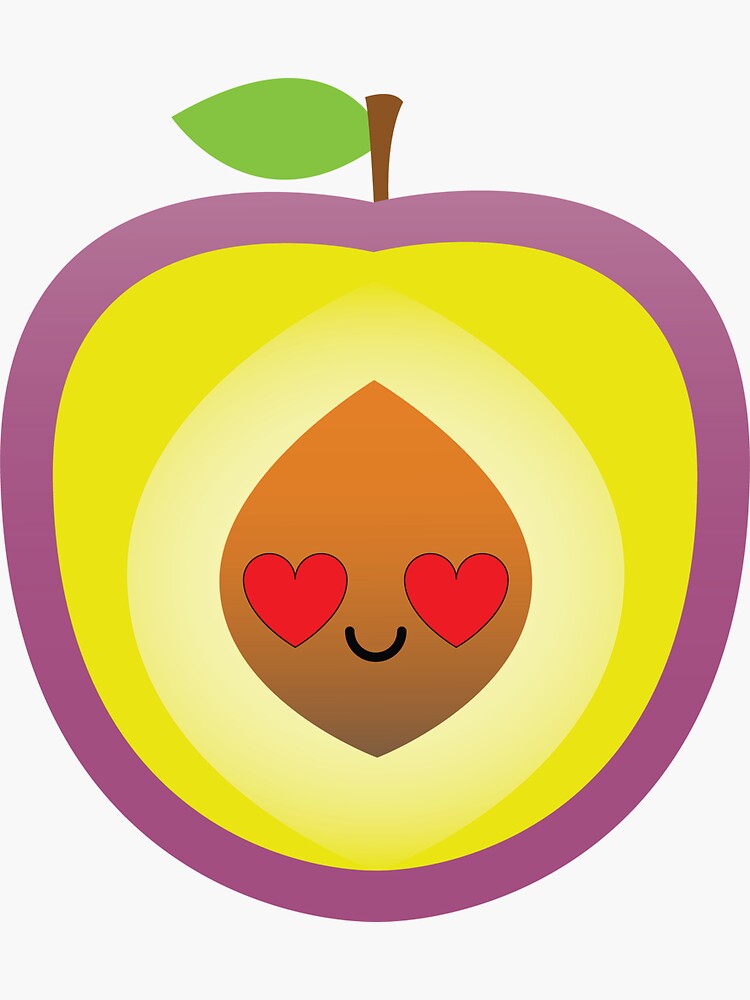 "Plum Emoji " Sticker for Sale by HippoEmo | Redbubble