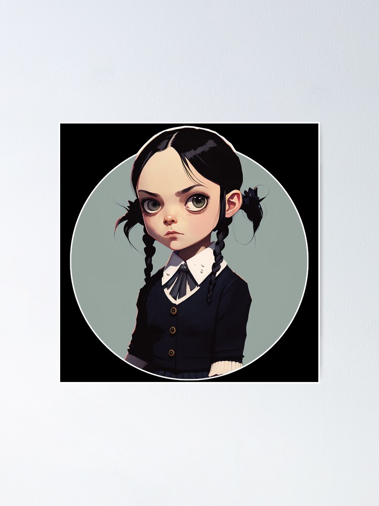 "Wednesday Addams" Poster for Sale by CerebralWizard | Redbubble