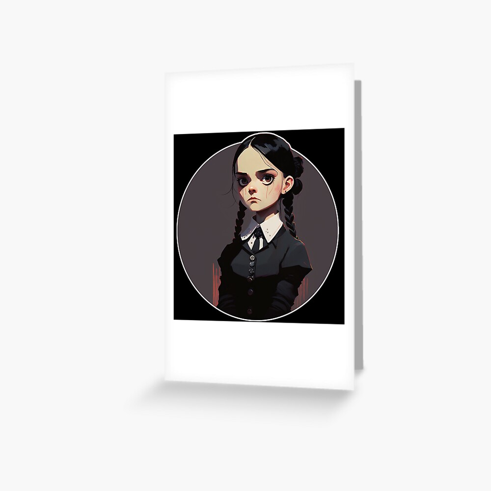 "Wednesday Addams" Greeting Card for Sale by CerebralWizard | Redbubble