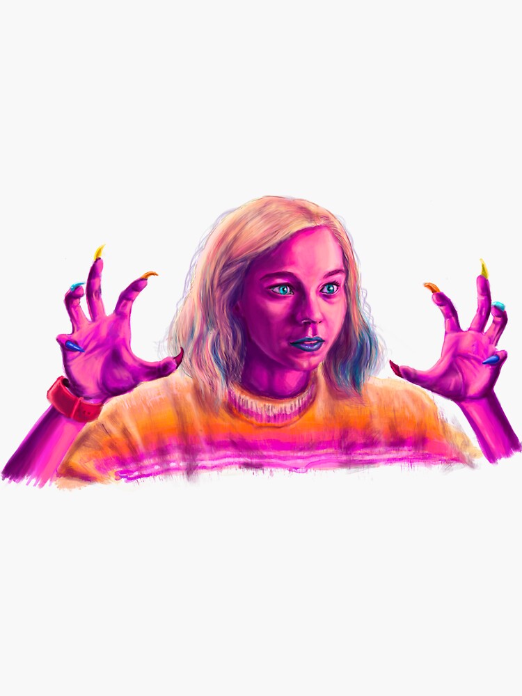 "Wednesday Addams (Enid)" Sticker for Sale by Chatchot | Redbubble