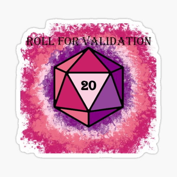 "Roll For Validation: Aceflux" Sticker for Sale by Izayo-Darke1 | Redbubble
