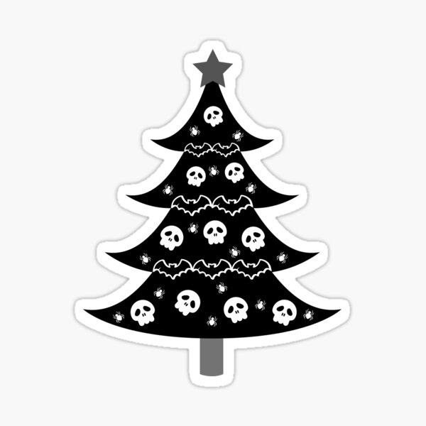 "gothic christmas tree" Sticker by GabyDark | Redbubble