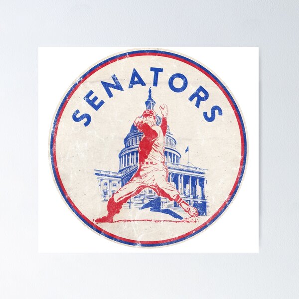 "Vintage Washington Senators baseball logo Distressed version" Poster ...