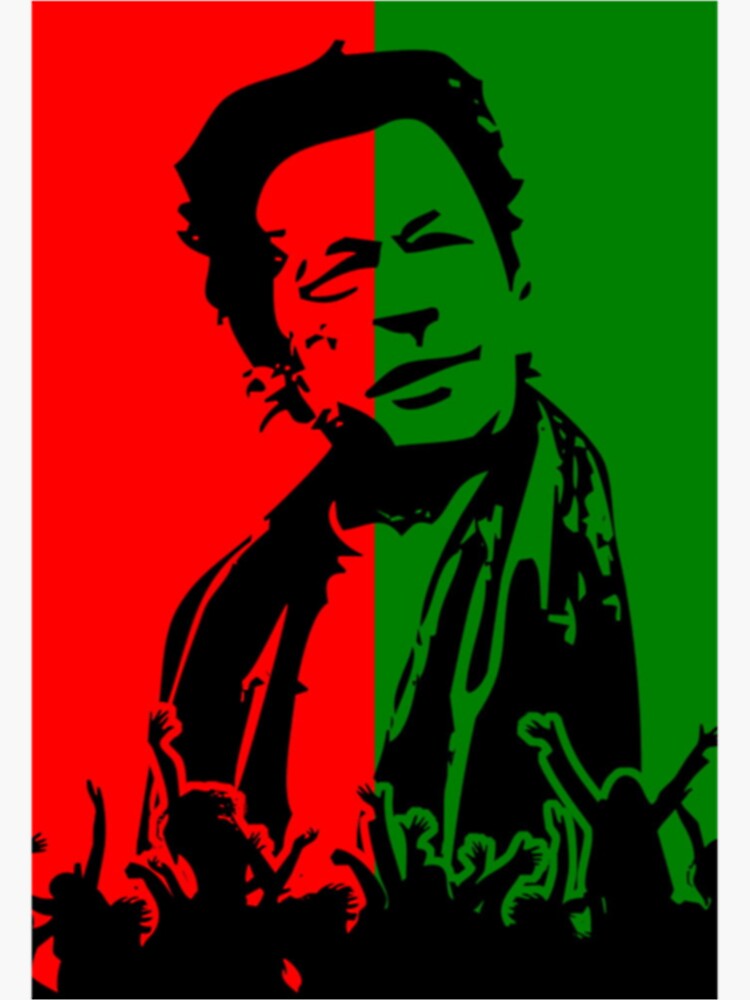 "Imran Khan - PTI FLAG " Sticker for Sale by smiletrims | Redbubble