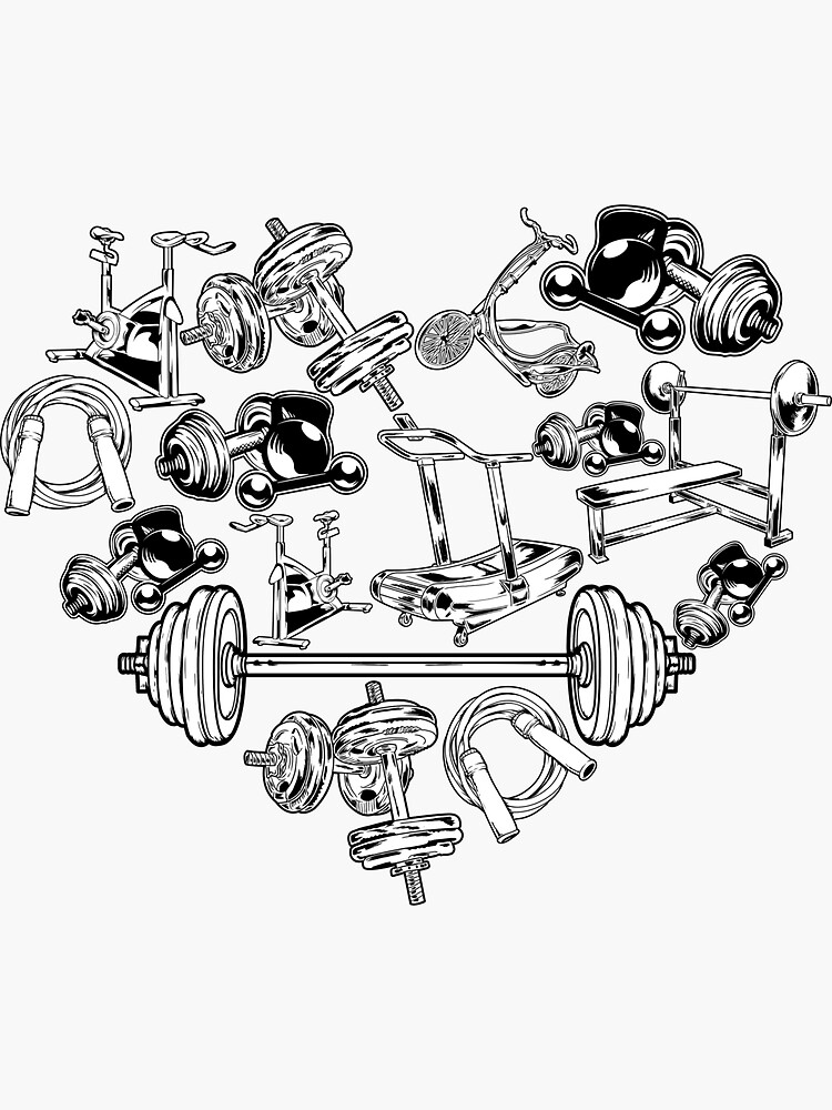 "Fitness Working Gym Out Heart Valentine Day Workout Gymer Outfit ...