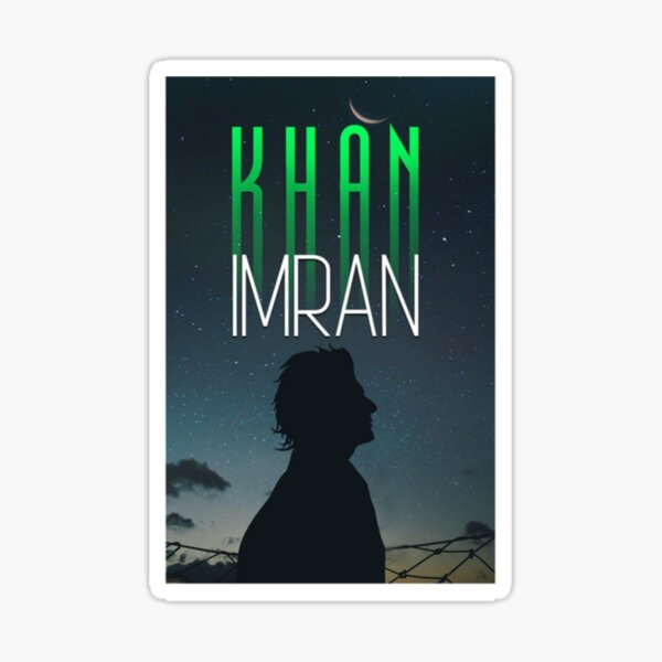 "Imran khan " Sticker for Sale by smiletrims | Redbubble