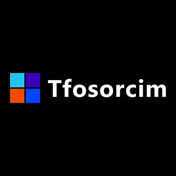 "Tfosorcim Parody Logo" Photographic Print for Sale by Umairuem | Redbubble