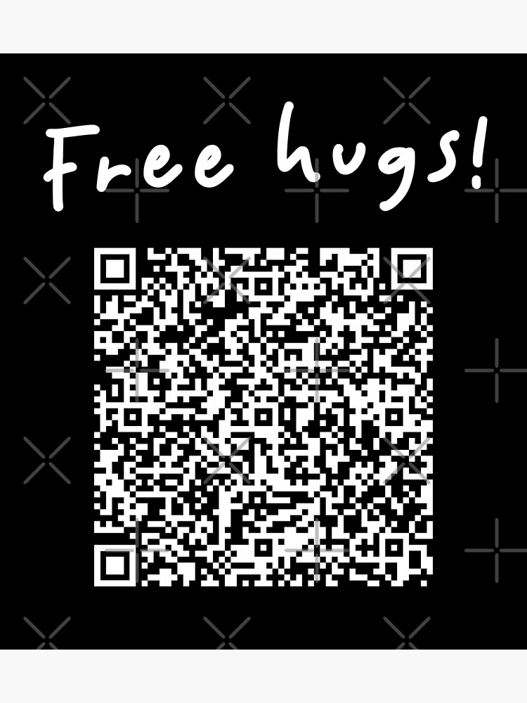 "Free Animal Hugs QR code" Poster for Sale by MaisonDeNo | Redbubble