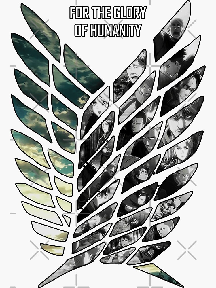 "For The Glory Of Humanity" Sticker for Sale by Minimine | Redbubble