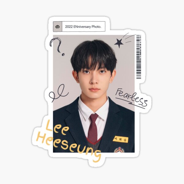 "ENHYPEN 2022 ENniversary ID edit (Heeseung)" Sticker for Sale by ...